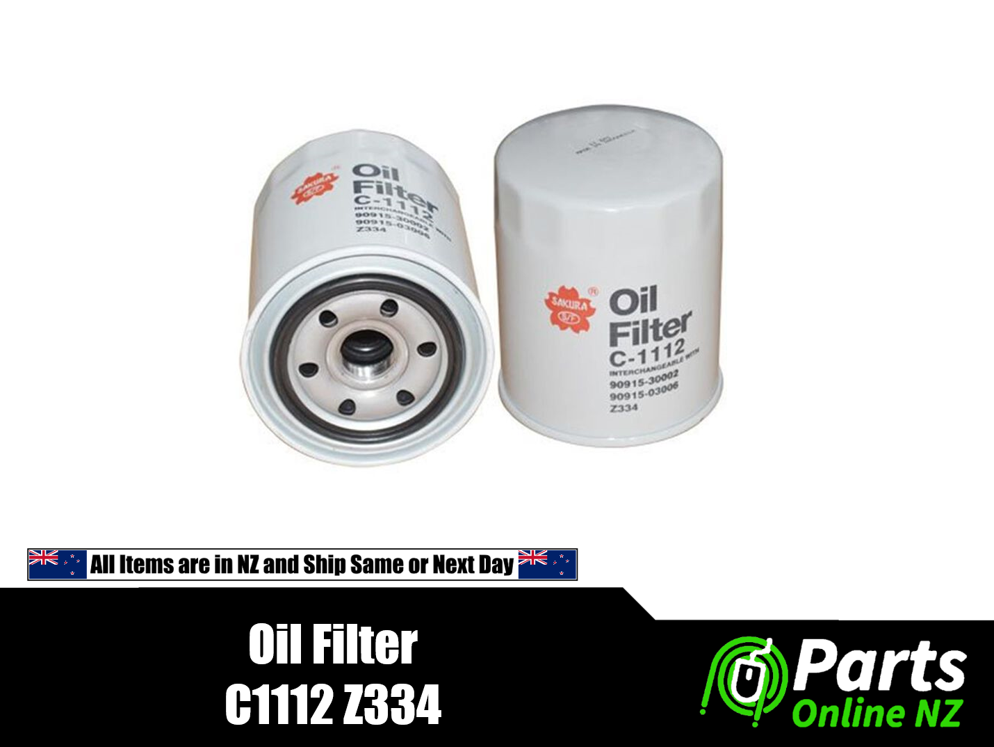 Oil Filter C1112 Z334 Toyota Hino Nissan Ford Mazda – Parts Online NZ