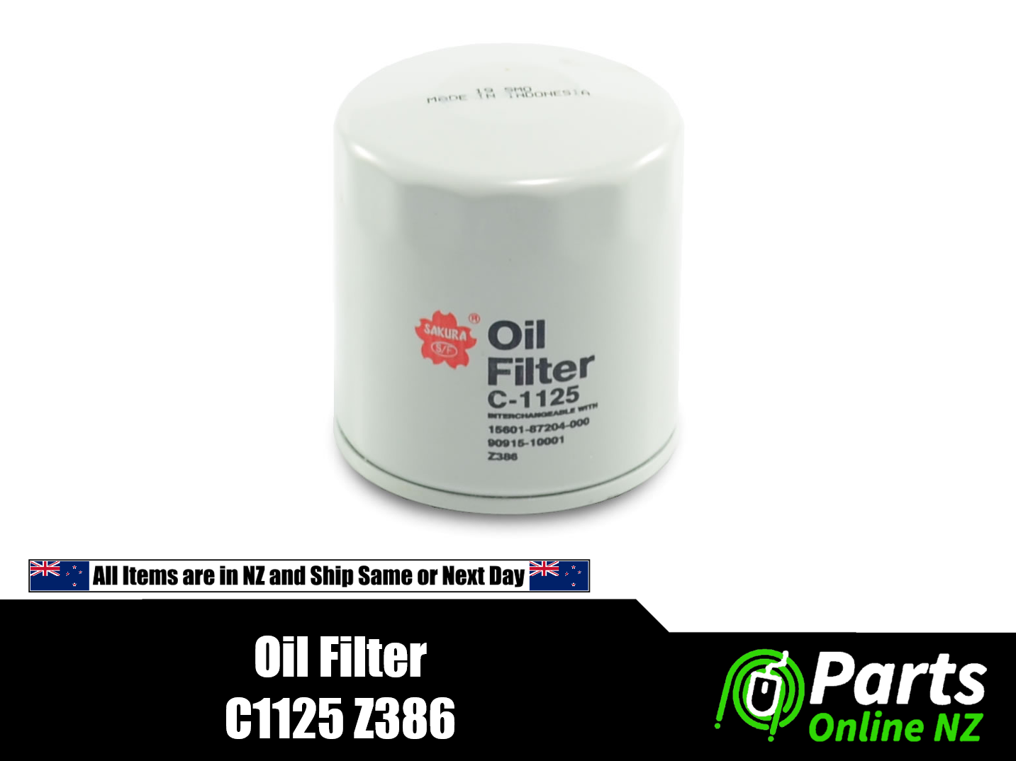 Oil Filter C1125 Z386 Chevrolet Daihatsu Holden Nissan Toyota Suzuki M ...